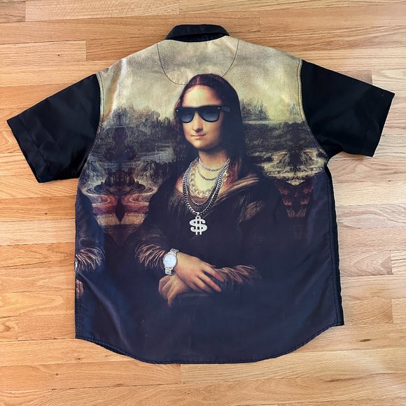 Akademiks | Shirts | Akademiks Gangster Mona Lisa Shirt Size Xl | Poshmark